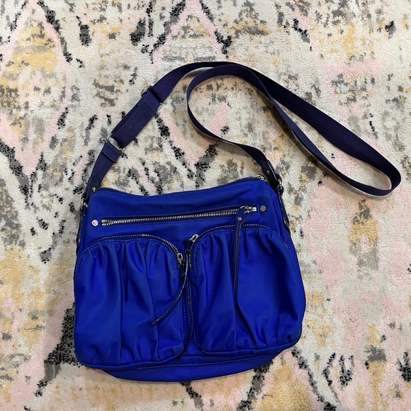 MZ Wallace | Bags | Mz Wallace Blue Nylon Shoulder Tote | Poshmark